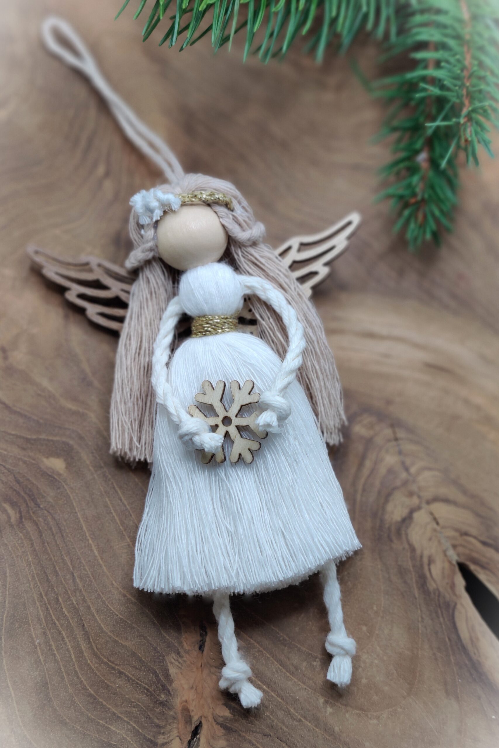 Väike makrameeingel - Kiku Disain